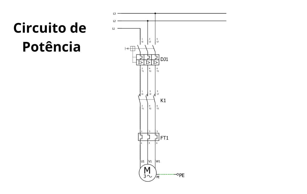 Partida Direta de Motores! Diagrama e sua aplicação. - Eletronic Lab
